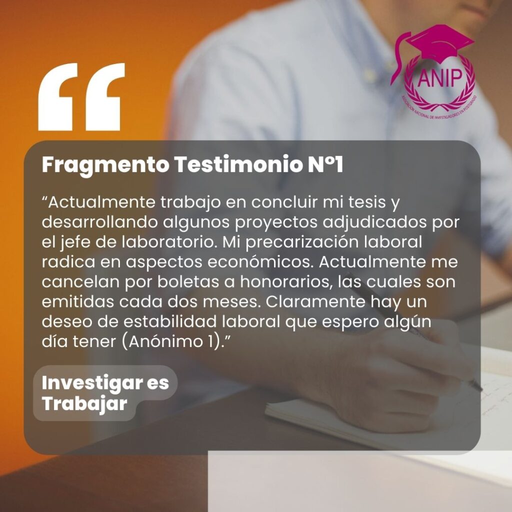 Testimonios de problemáticas laborales en los trabajadores del ...