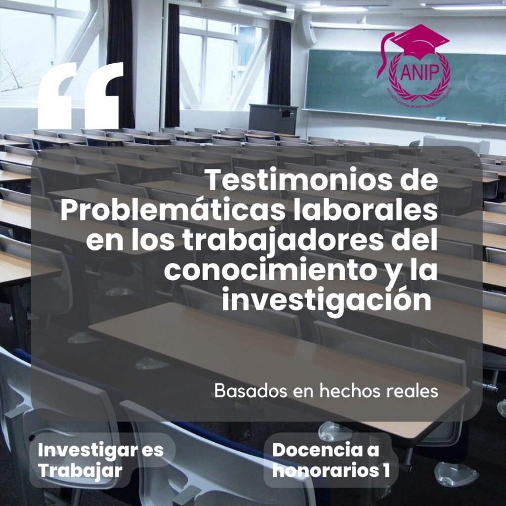 Testimonios de problemáticas laborales en los trabajadores del ...
