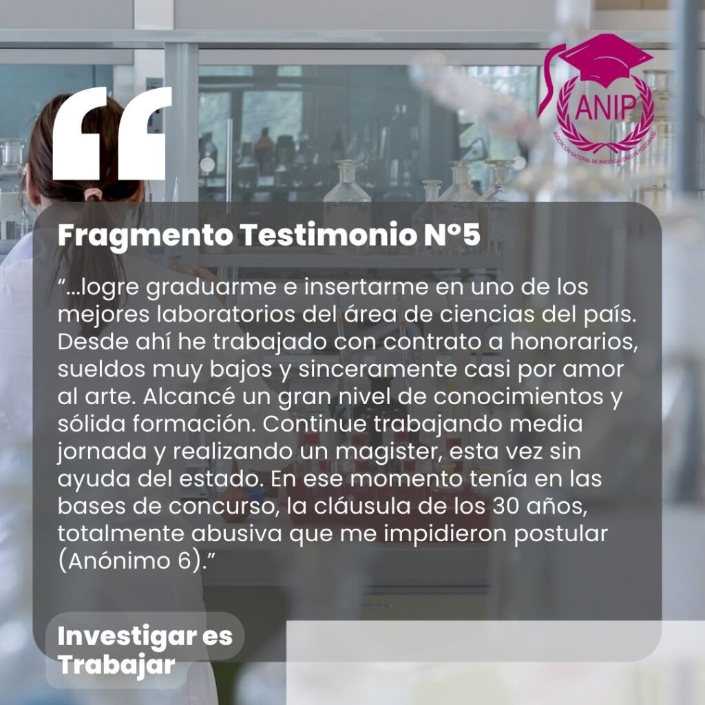 Testimonios de problemáticas laborales en los trabajadores del ...